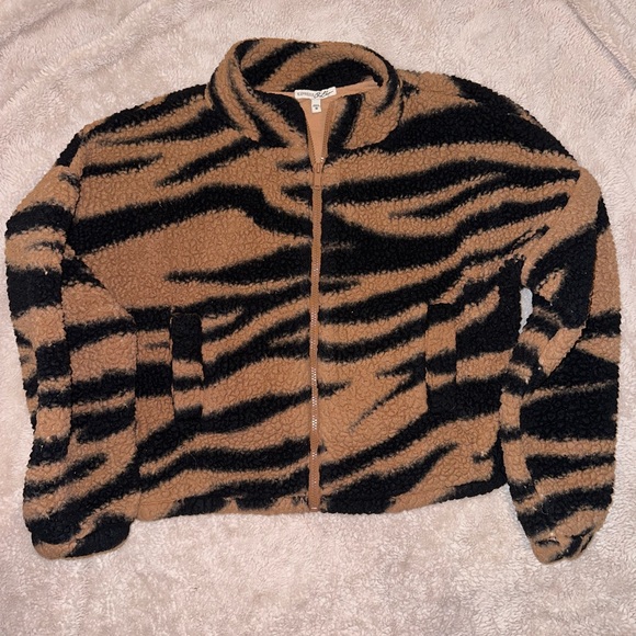 Express | Jackets & Coats | Tiger Teddy Sherpa Jacket | Poshmark